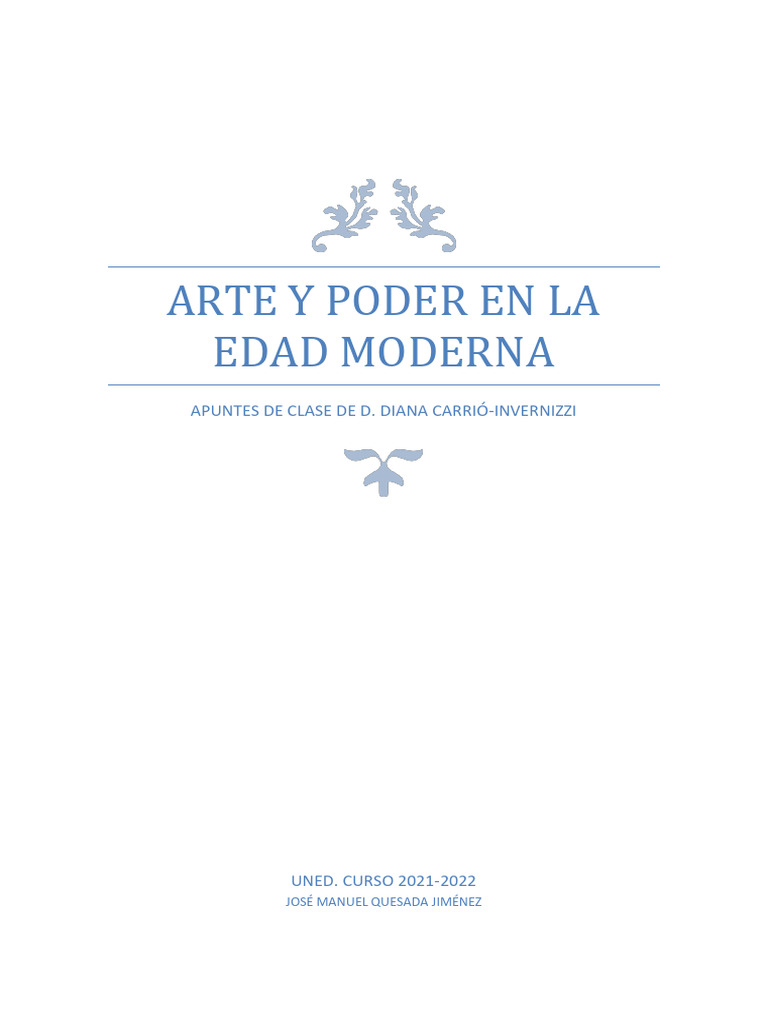Arte y Poder en La Edad Moderna - JoseQuesada | PDF