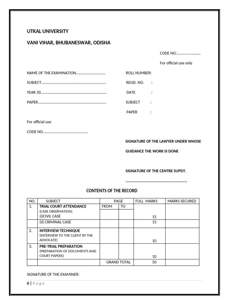 COURT ATTENDANCE (Submitted) | PDF