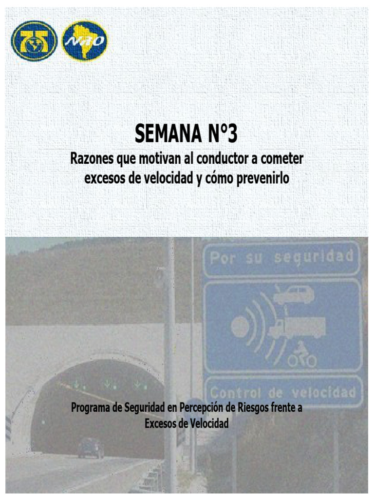 Tema N°3 - Razones Que Motivan Al Conductor A Cometer Excesos de ...