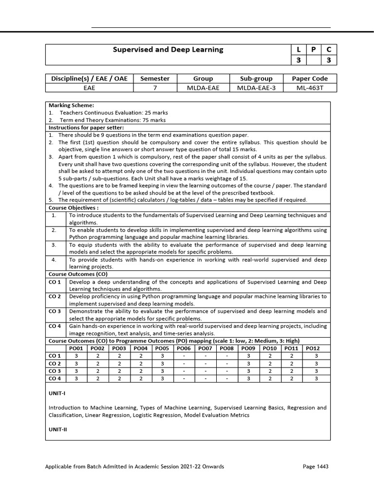 Supervised Learning | PDF