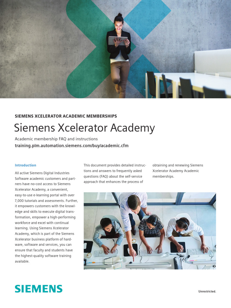 Siemens SW Siemens Xcelerator Academy Faq | PDF