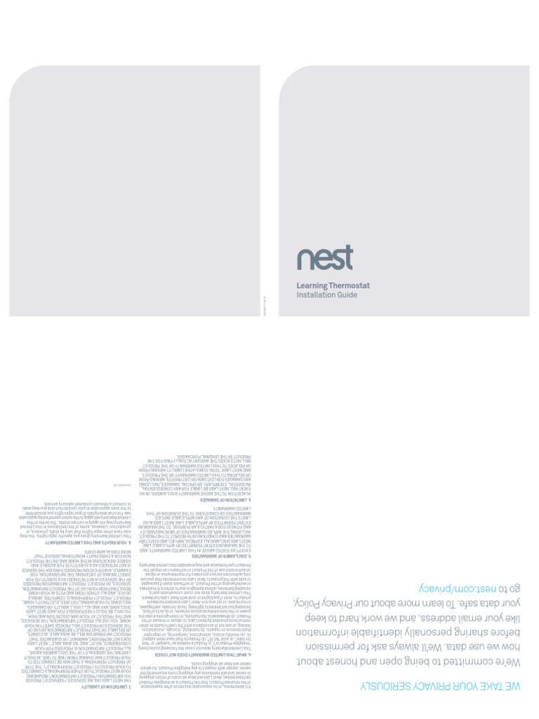 nest-thermostat-gen3-install-guide-US_Booklet-2 | PDF