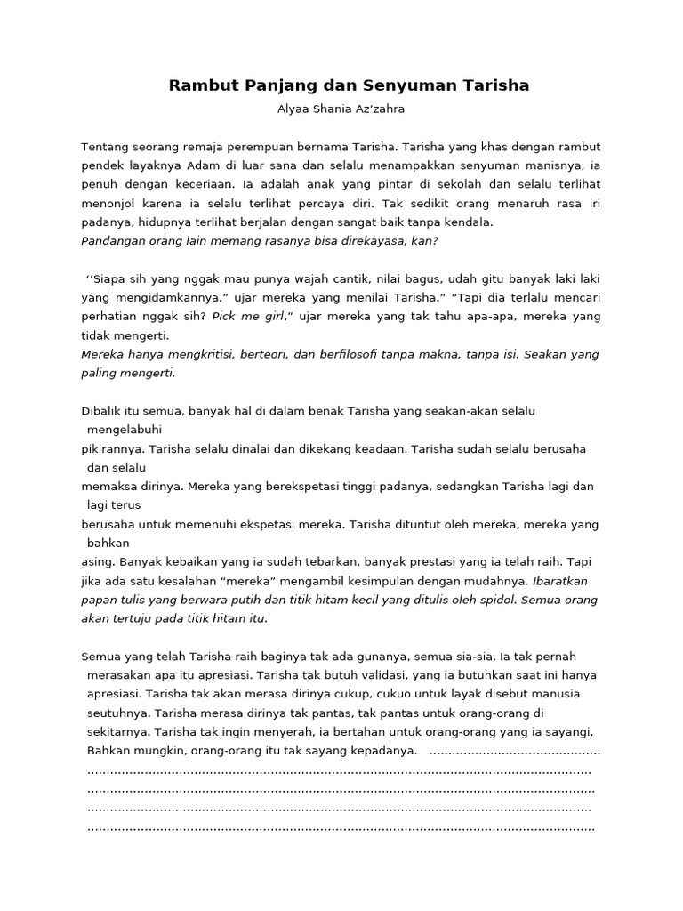Format Cerita Motivasi 8F | PDF