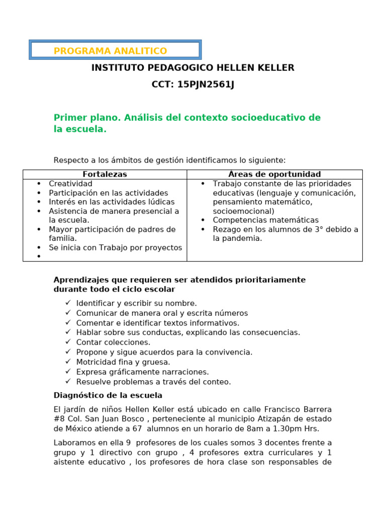 FORMATOS PARA ELABORACION DE EVALUACION FINAL | PDF