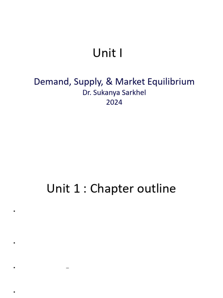Eco Unit 1 | PDF