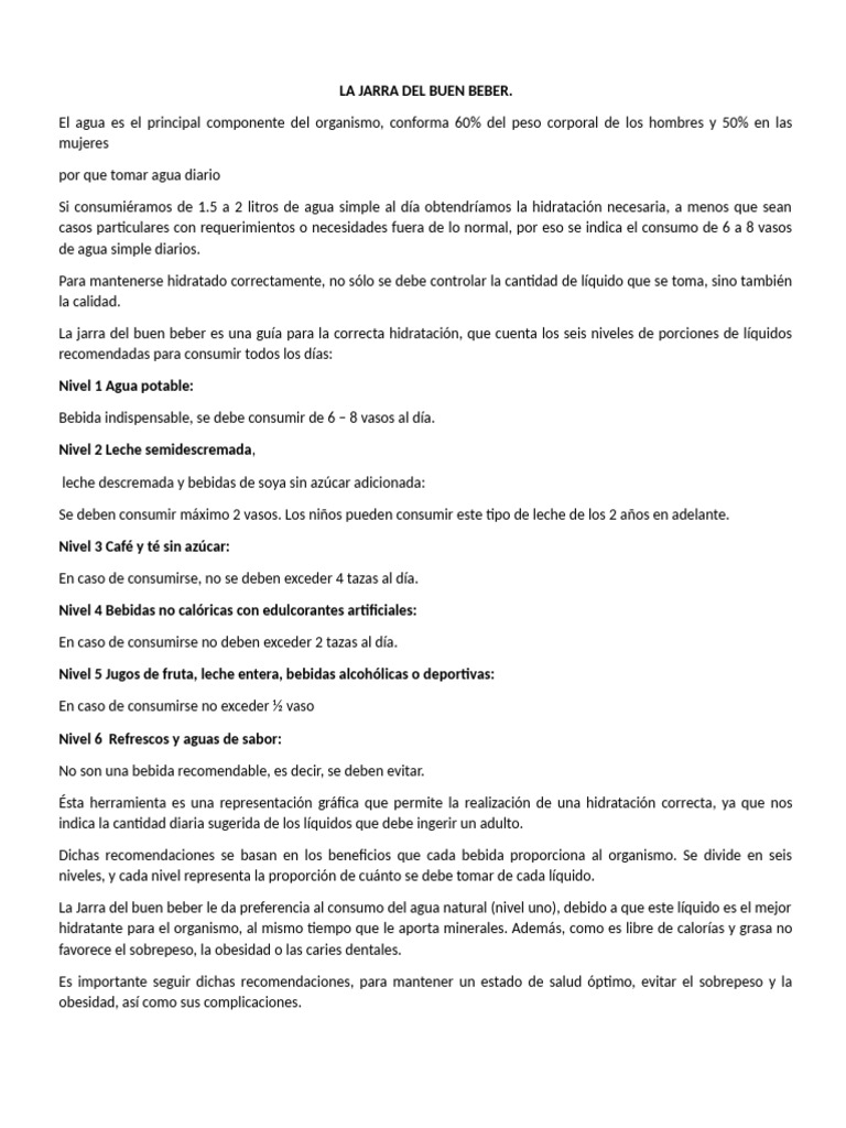 La Jarra Del Buen Beber | PDF