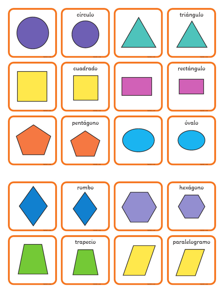 Las Figuras Geométricas Juego de Memoria | PDF