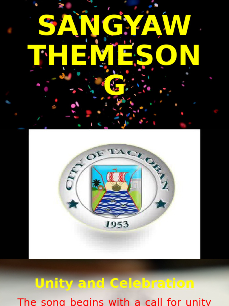 SANGYAW FESTIVAL MUSIC, COSTUMES AND PROPS DESIGN | PDF