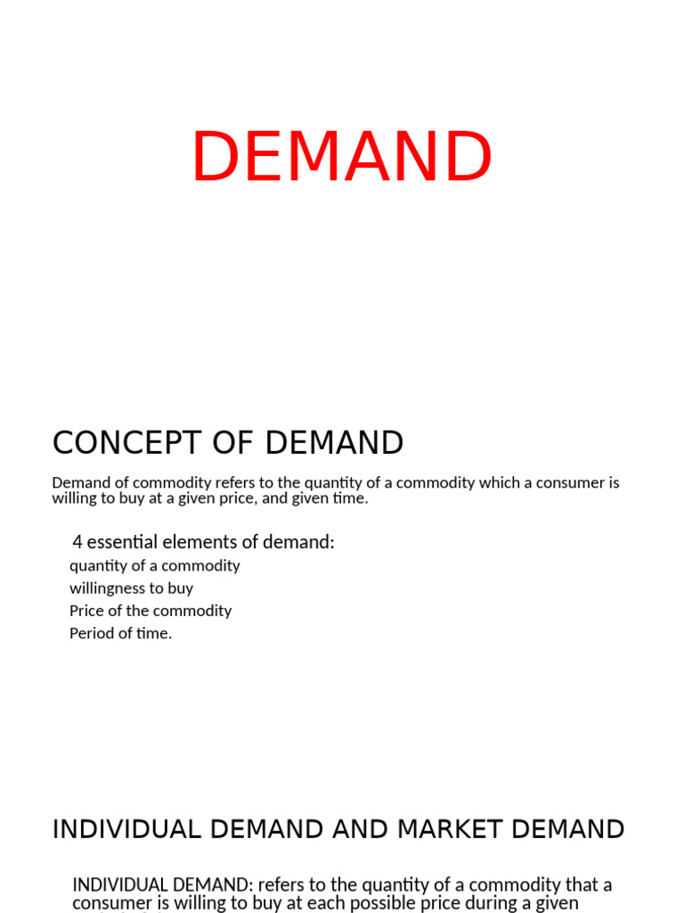 Demand | PDF