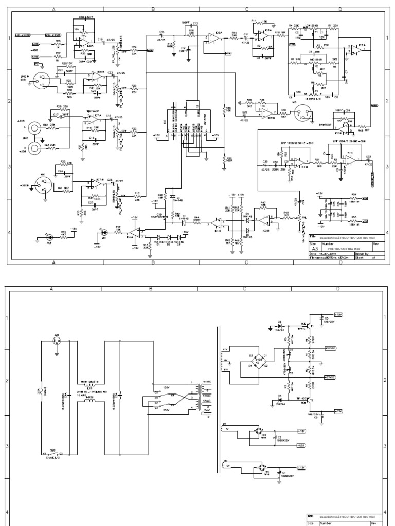 Esquema Elétrico Tba 1200 Tba 1500 | PDF