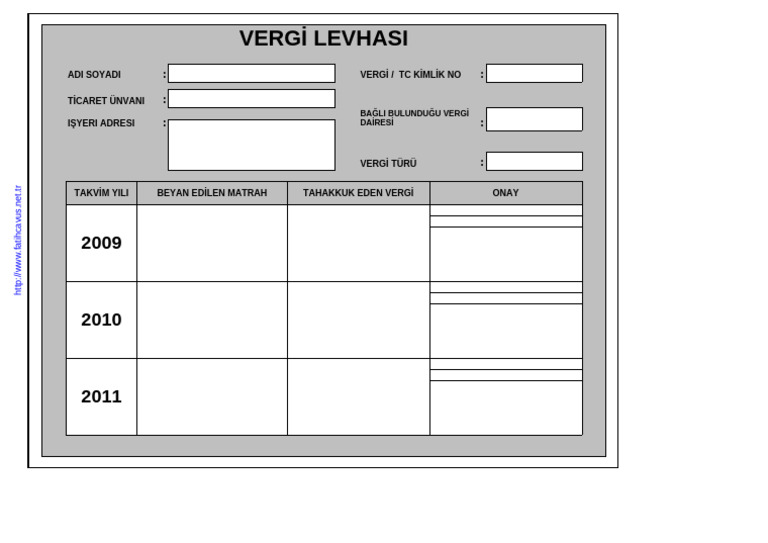 Vergi Levhasi Yeni | PDF