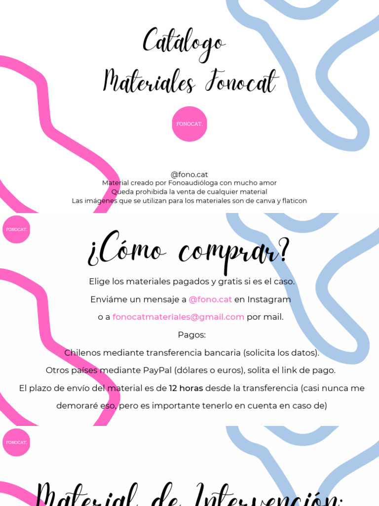 Catálogo Material Fonocat | PDF