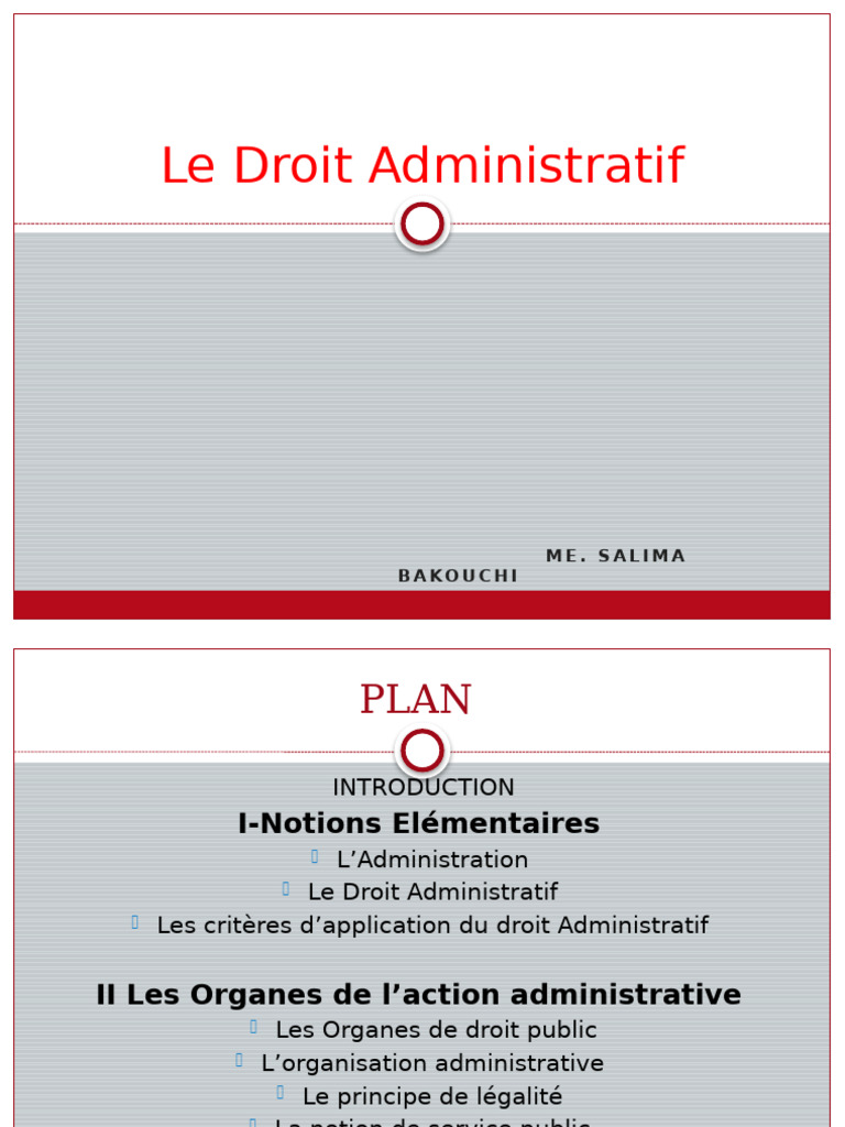 ISCAE SB Cours Droit Administratif Mai 2024 Version Allegée | PDF