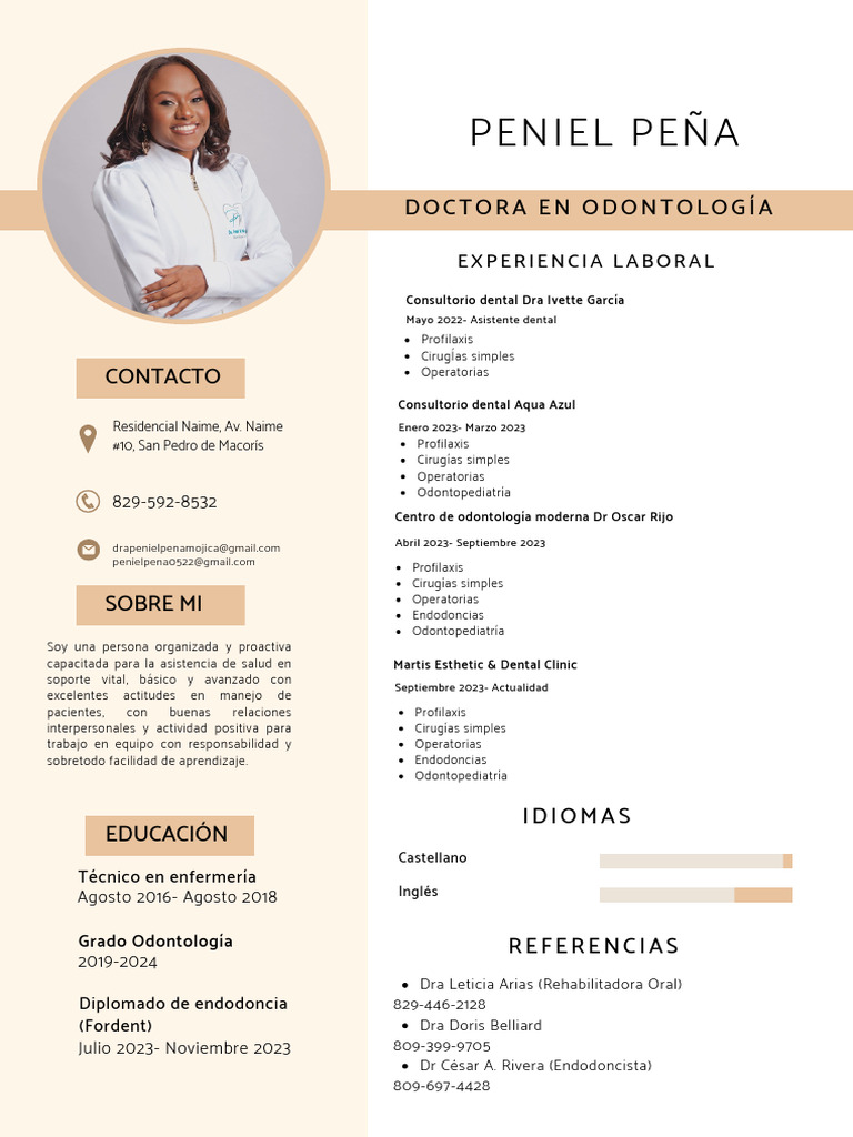 Curriculum Peniel Pena Actualizado | PDF