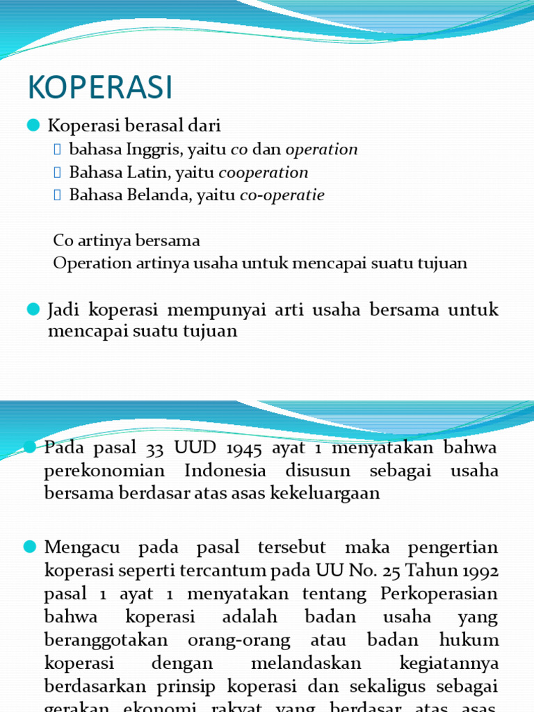 KOPERASI | PDF