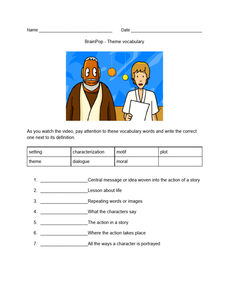 Brainpop theme | PDF