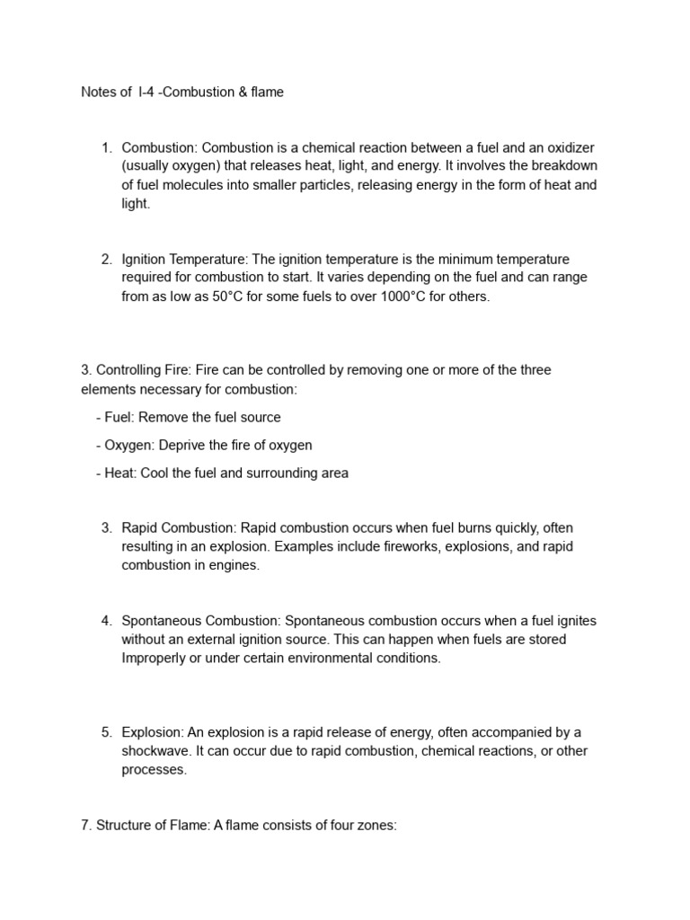 Combustion and Flames | PDF