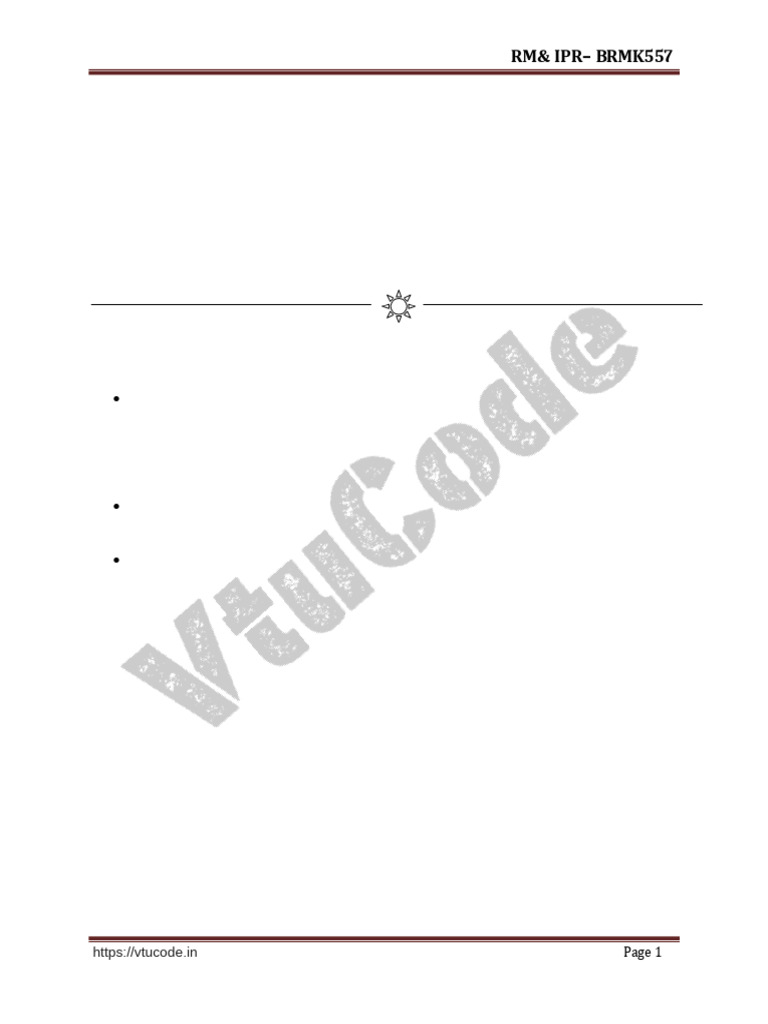 BRMK557 Module 1 PDF | PDF