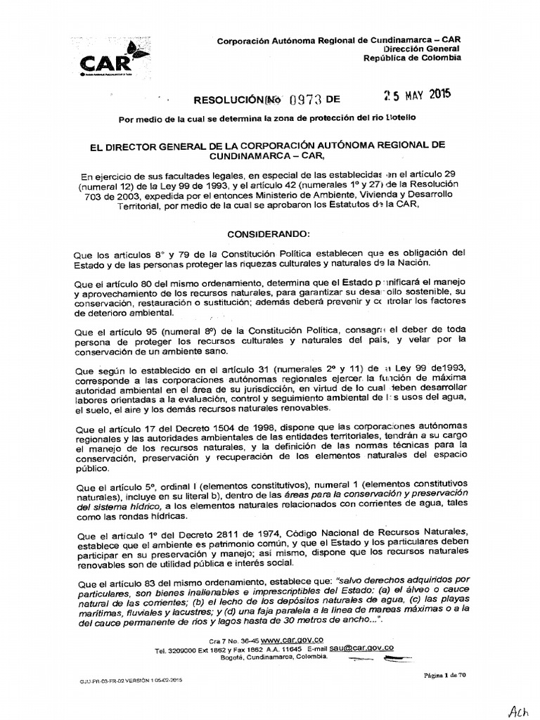 Resolucion 0973 | PDF