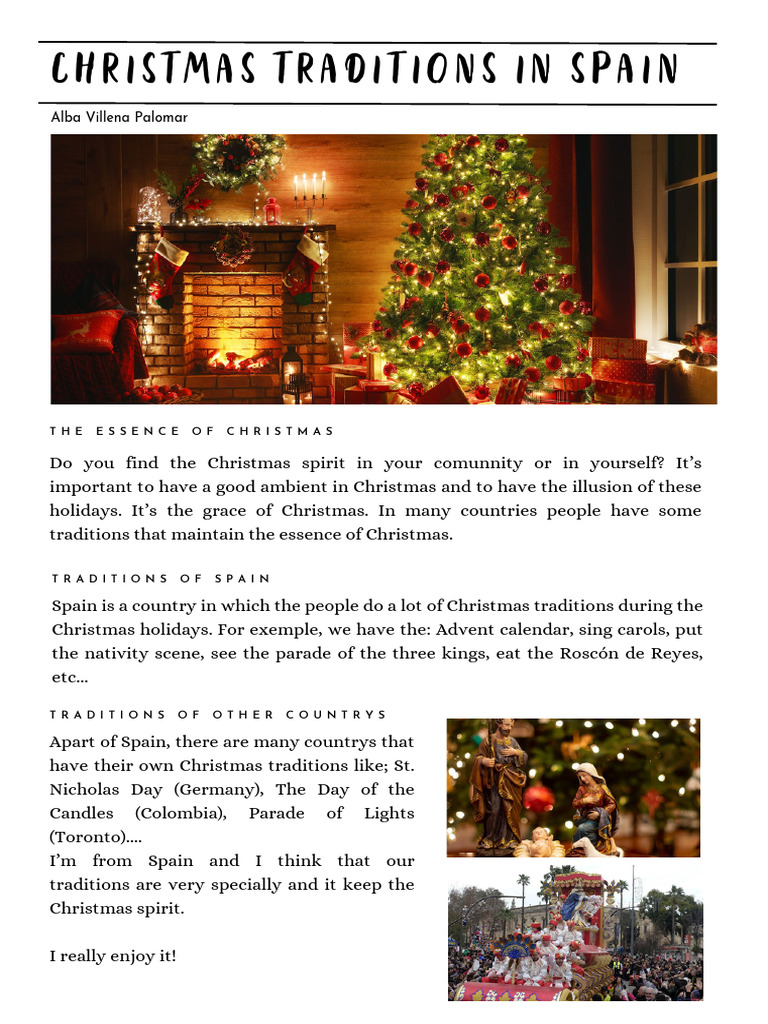 Article of Christmas Christmas Traditions in Spain | PDF