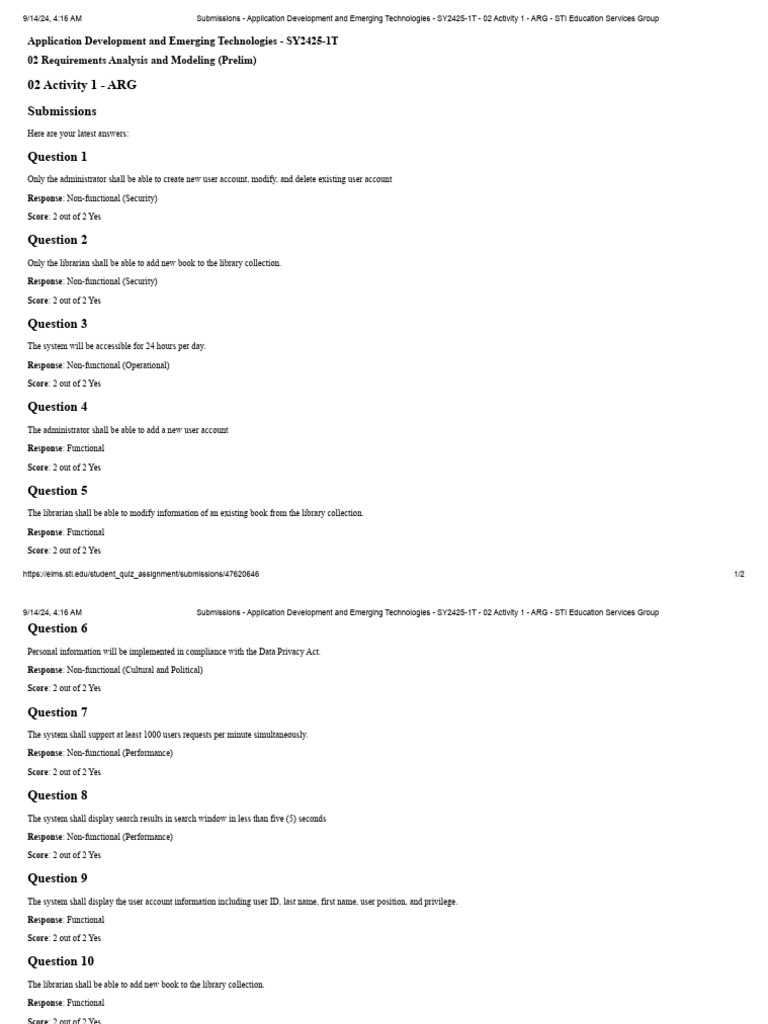 Submissions - Application Development and Emerging Technologies ...