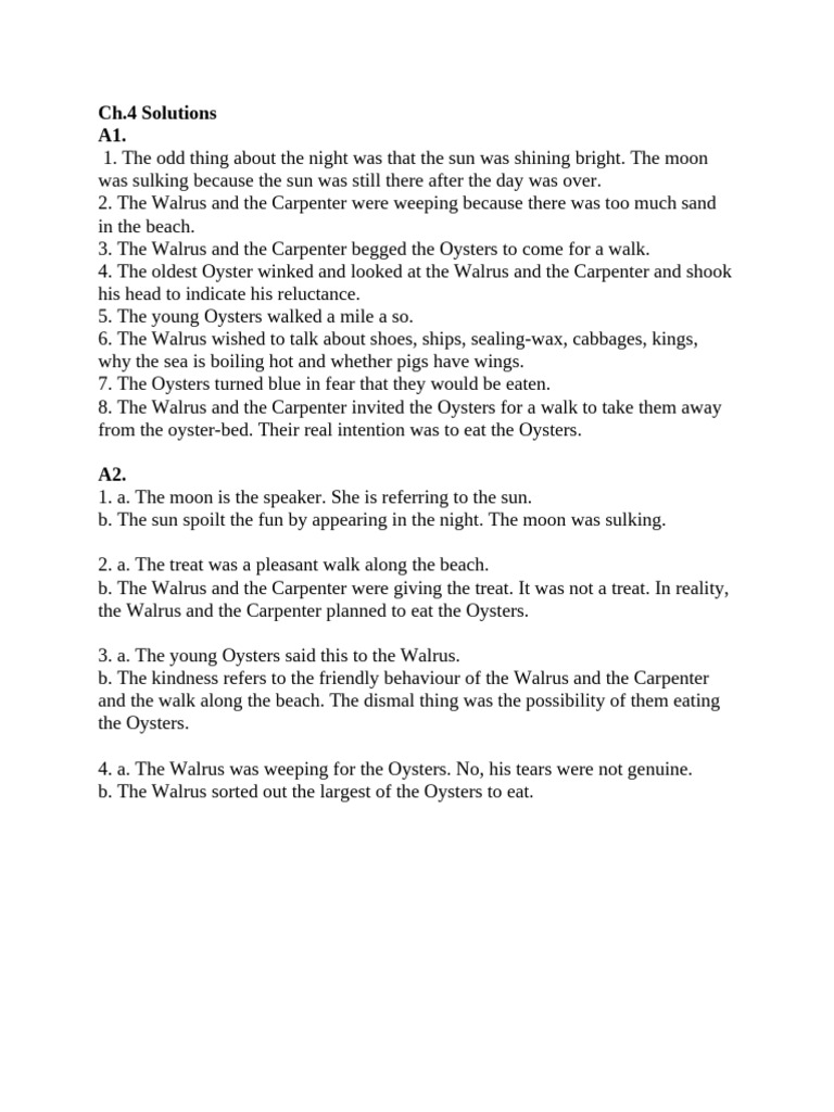 Ch.4 The Walrus and The Carpenter | PDF | Social Science