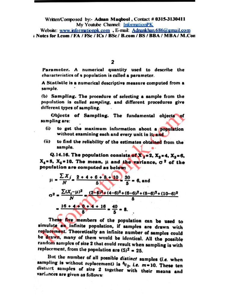 Sampling Distribution | PDF Sampling Distribution | PDF