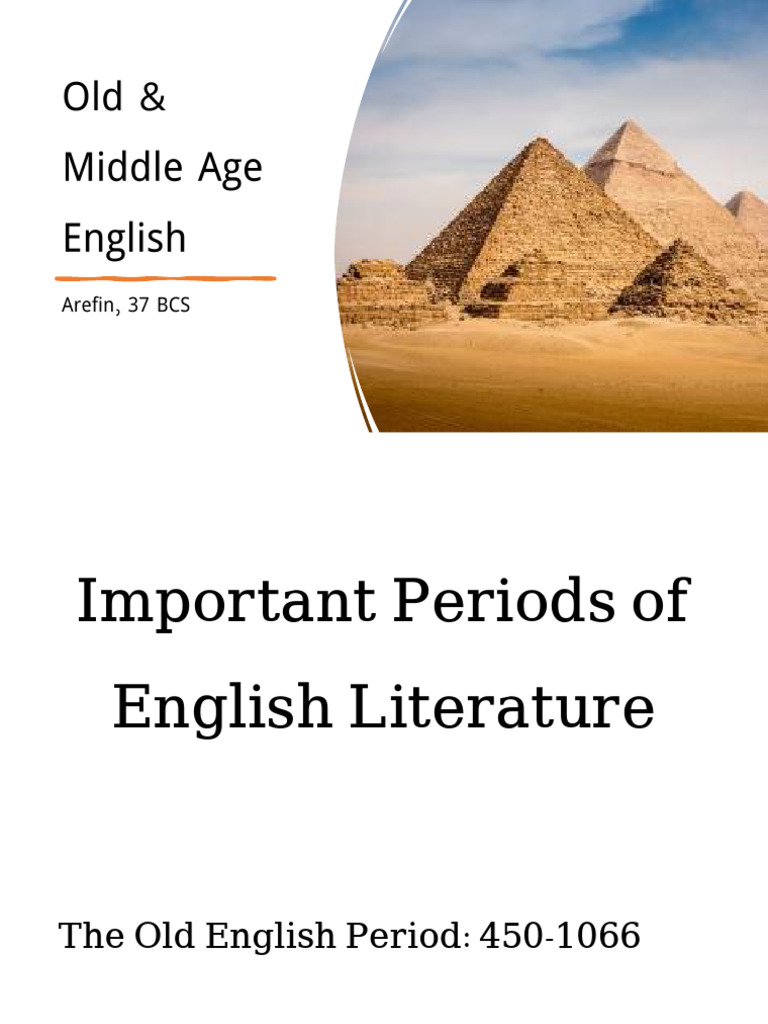 Lecture-2 Old & Middle English | PDF