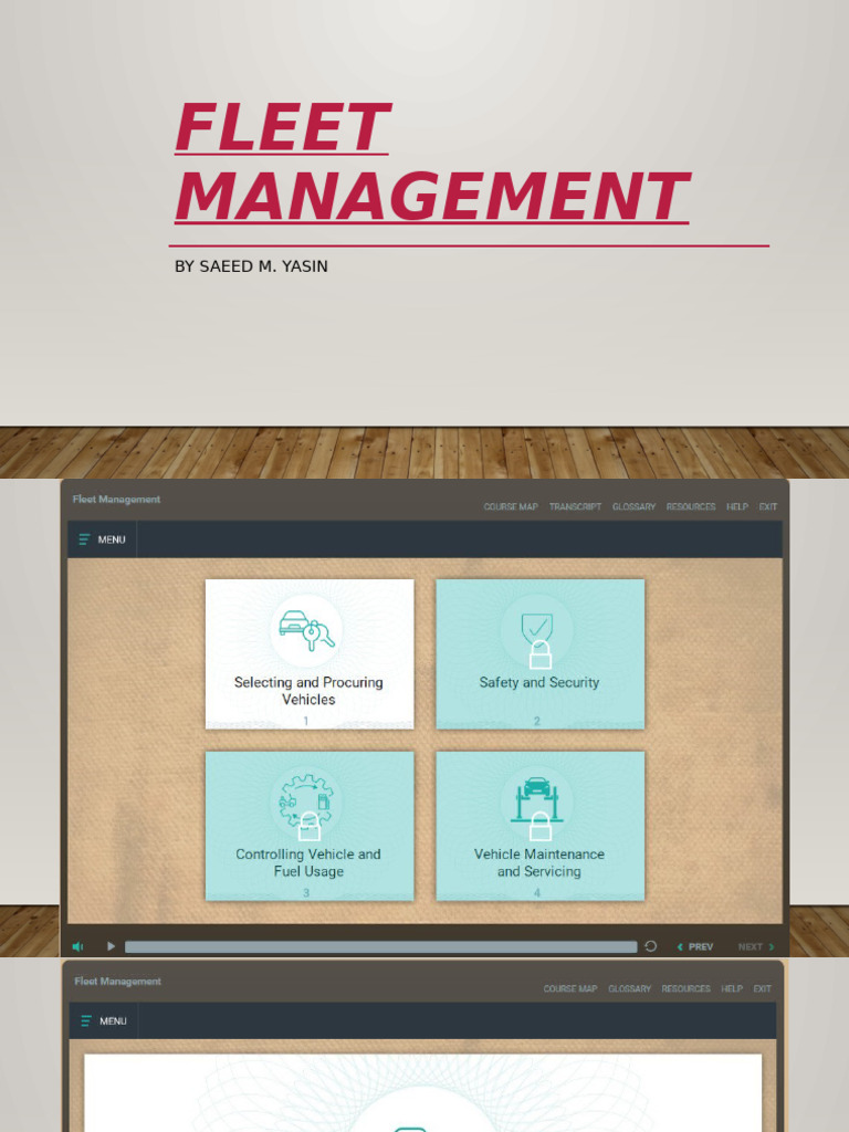 Fleet Management PPT Course | PDF