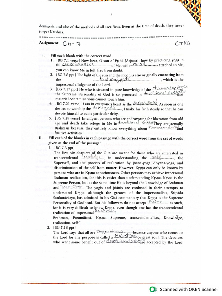 CTRD BSBG CH7 Assignment | PDF