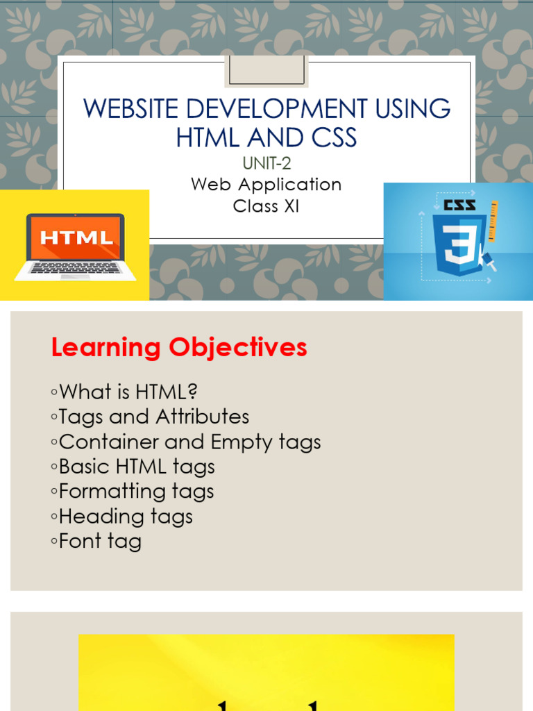 U 2 Website Development Using Html And Css Class Xi Pdf 5443