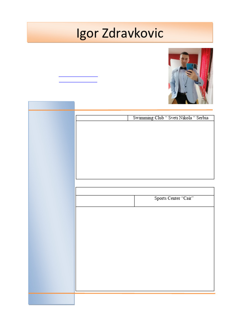 CV Igor Zdravkovic-1 | PDF