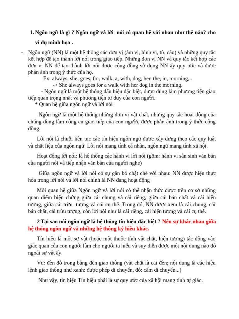 N I Dung Ôn Gi A Kì DLNN | PDF