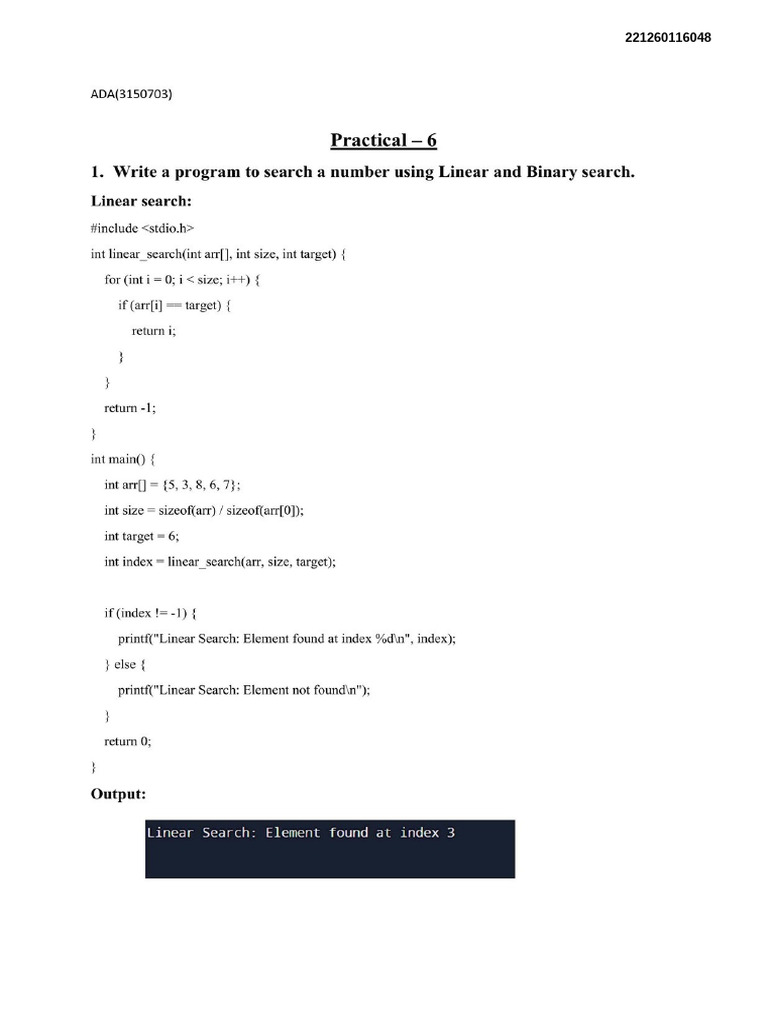 Practical 6 Ada PDF | PDF