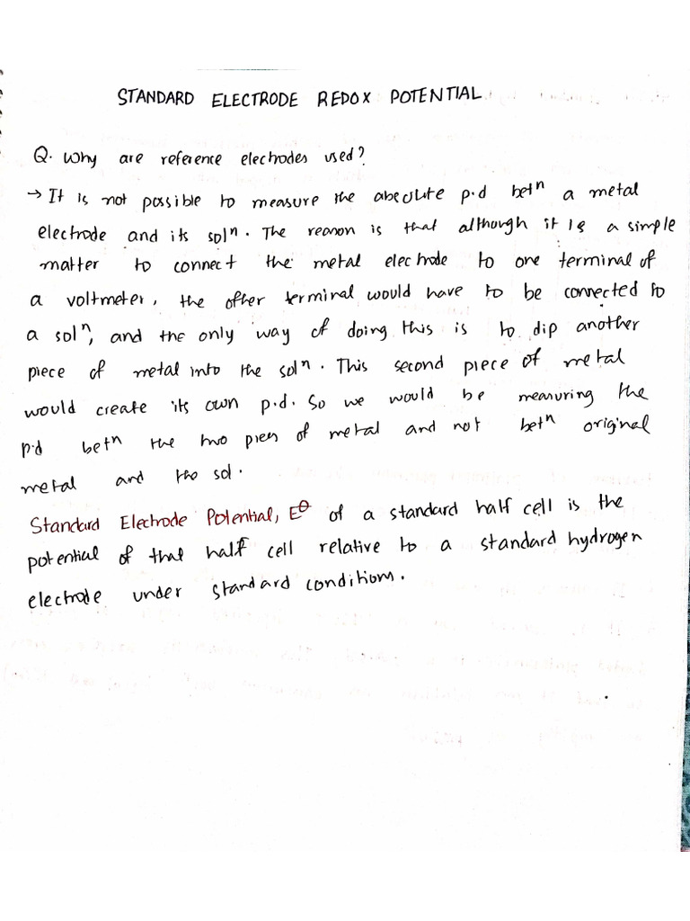 Redox Equilibrium Chem U5 | PDF