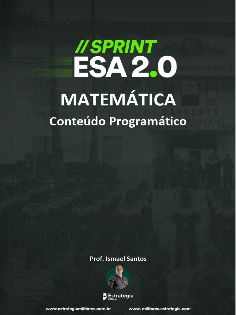 SPRINT ESA 2.0 - MATEMÁTICA - Prof. Ismael Santos | PDF