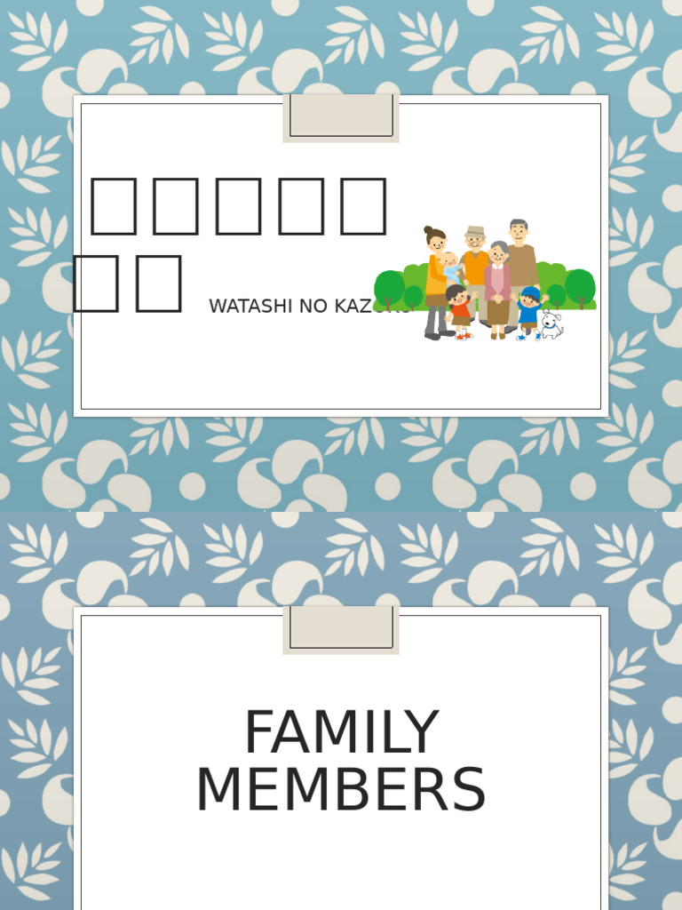 Family Members and Mnemonics Ppt | PDF