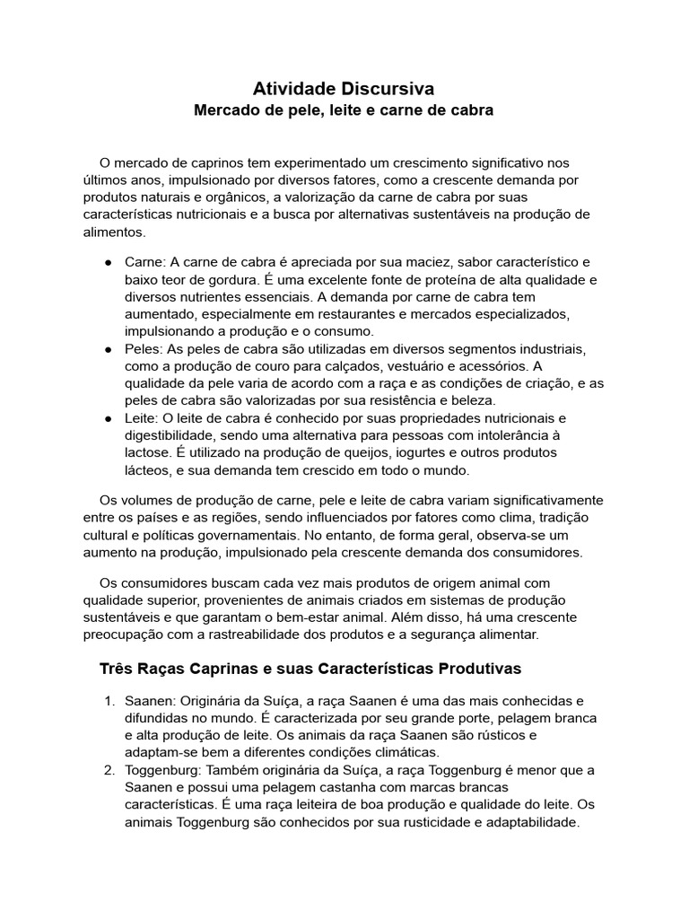 Atividade Discursiva | PDF