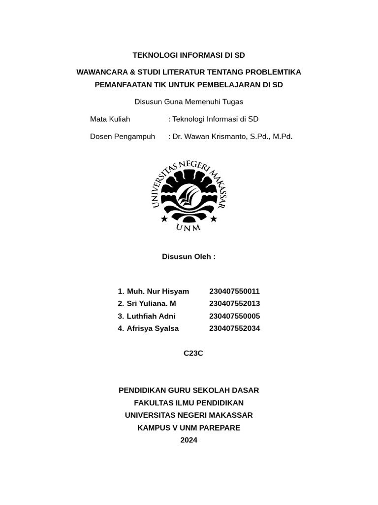 TUGAS 1 TIK KELOMPOK | PDF