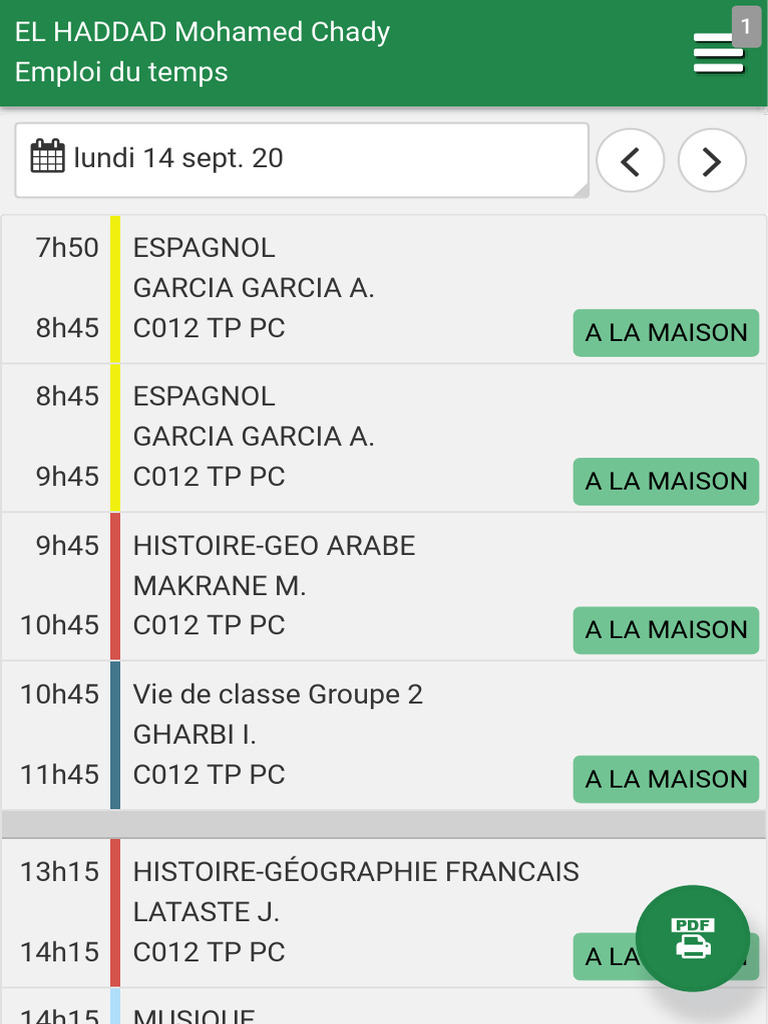 Lycée André Malraux Lycée André Malraux - PRONOTE - Espace Parents | PDF