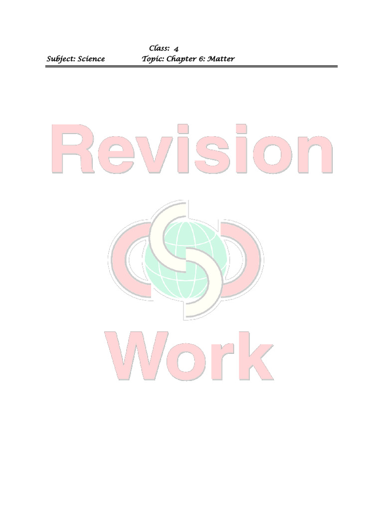Chapter-6 Revision | PDF