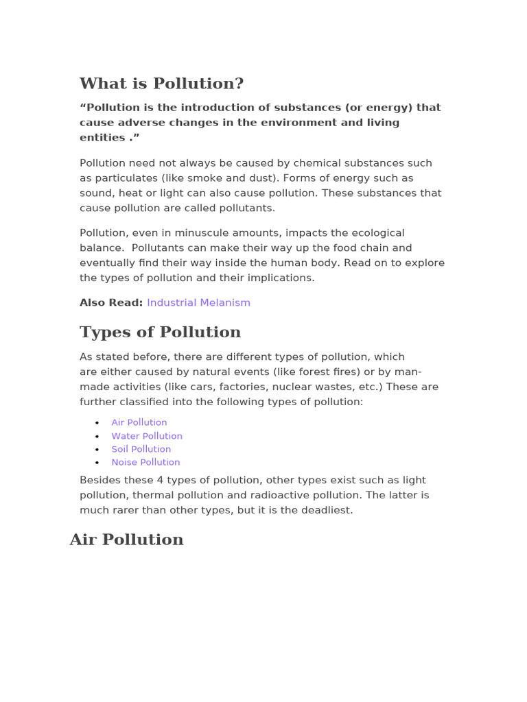 Pollutions | PDF | Water Pollution | Pollution