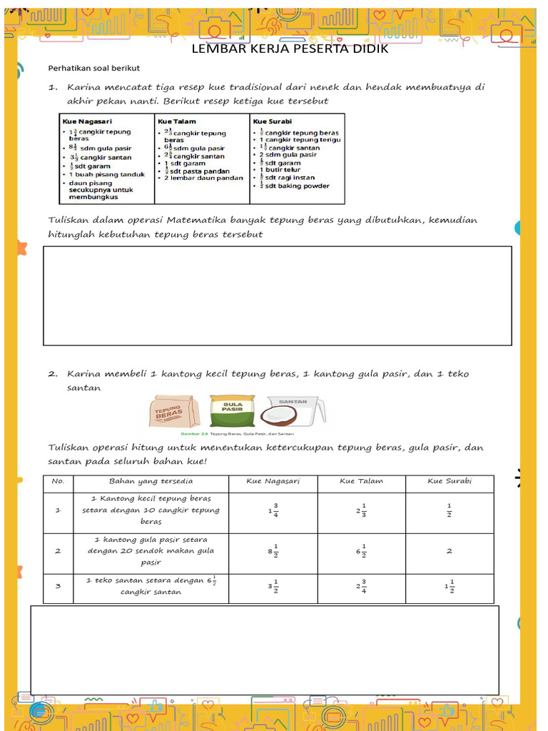 LKPD Operasi Hitung Bil Rasional | PDF