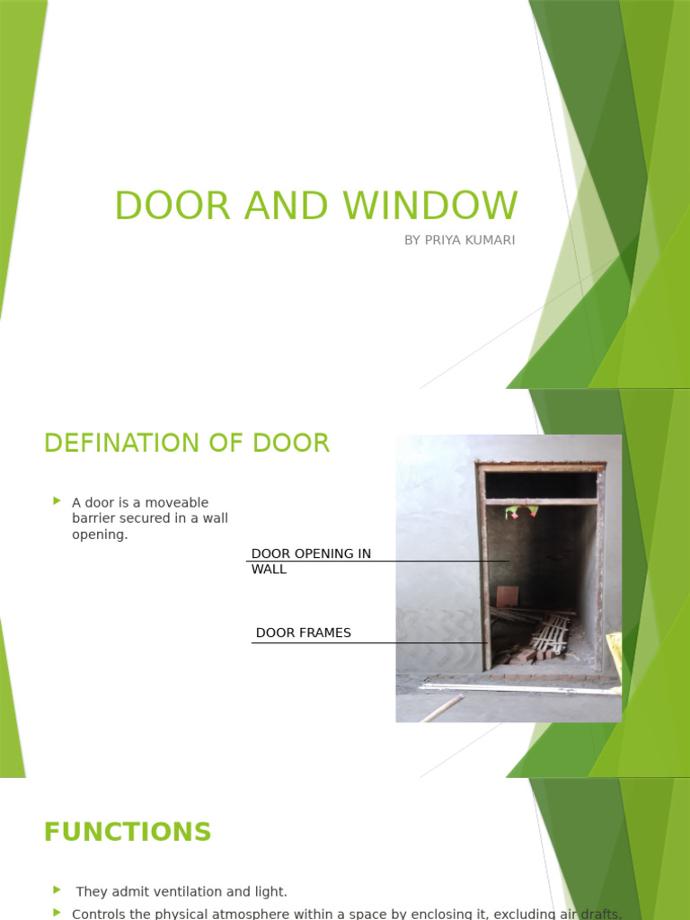 DOOR AND WINDOW | PDF