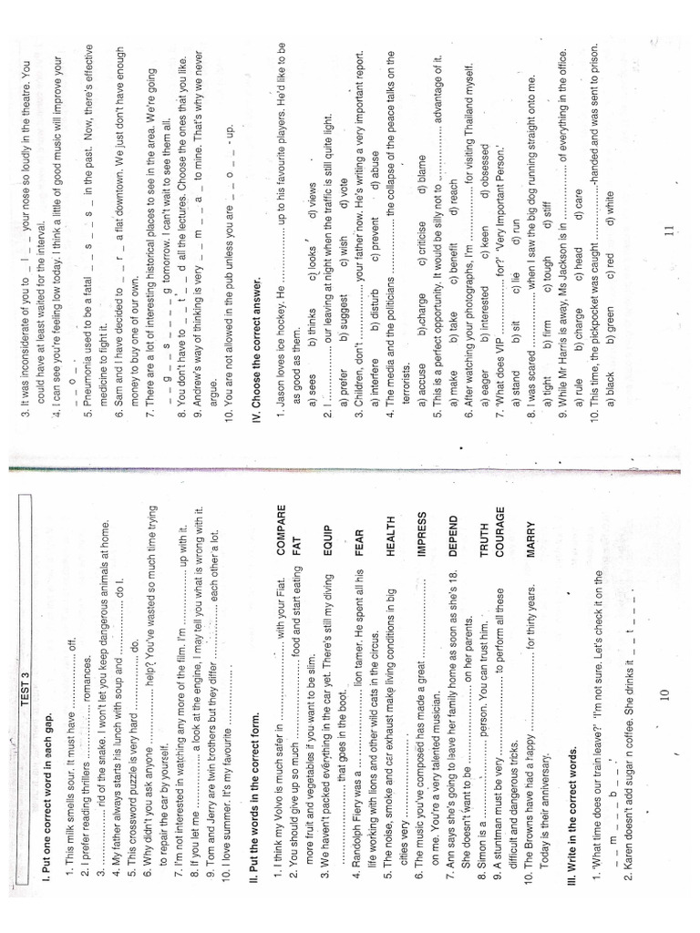 Extra Tests | PDF