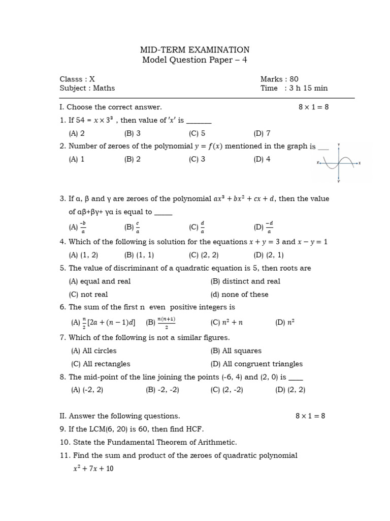 Group 4 (EM) Model Question Paper | PDF
