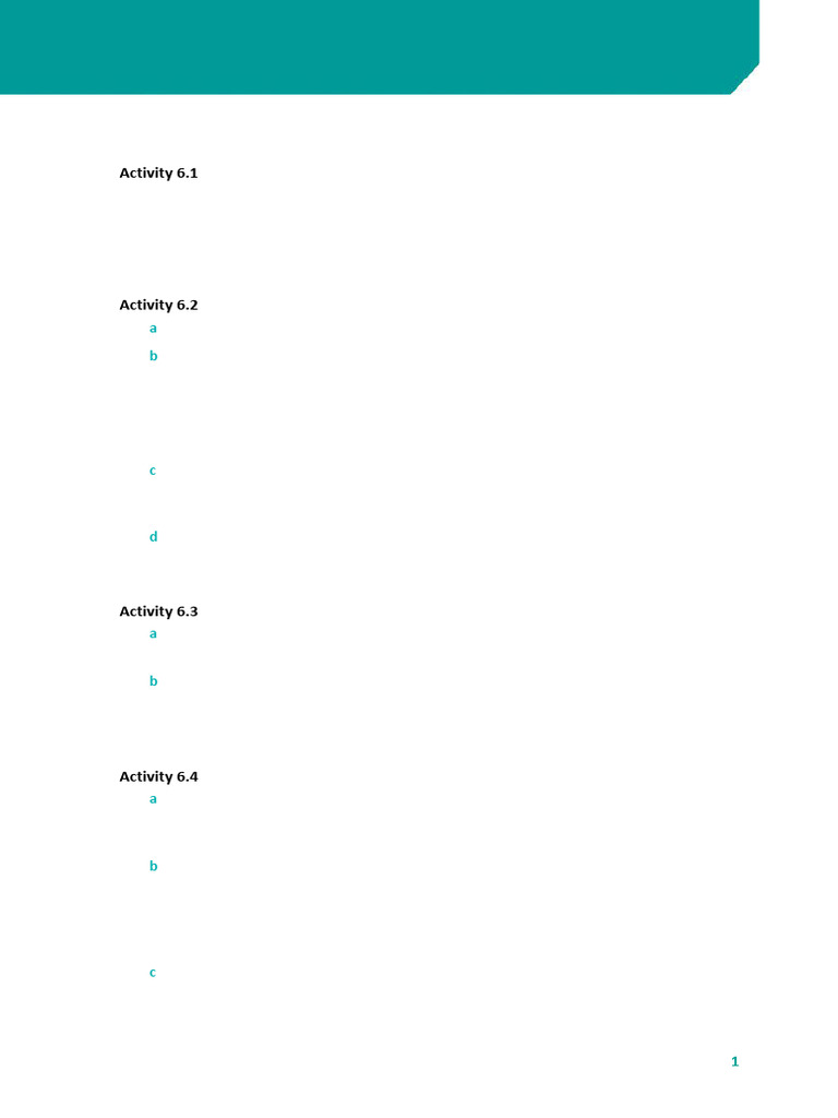 6 Motivating Employees - Answers To Activities | PDF