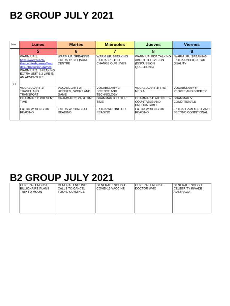 b2 Group July 2021 | PDF