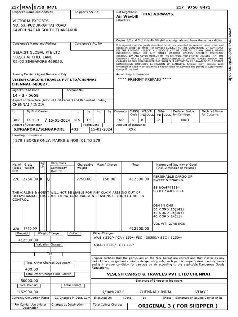 Mawb 217-9750 8471 | PDF