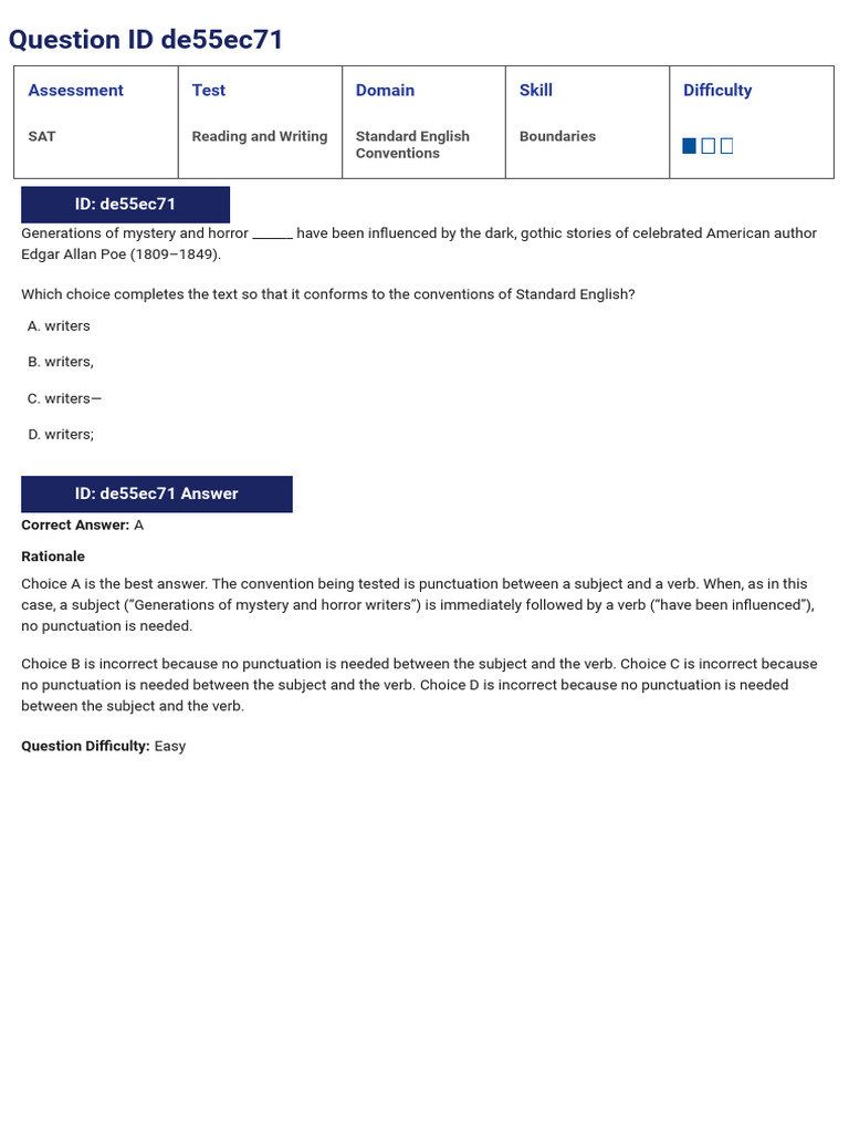 SAT Suite Question Bank - Results | PDF